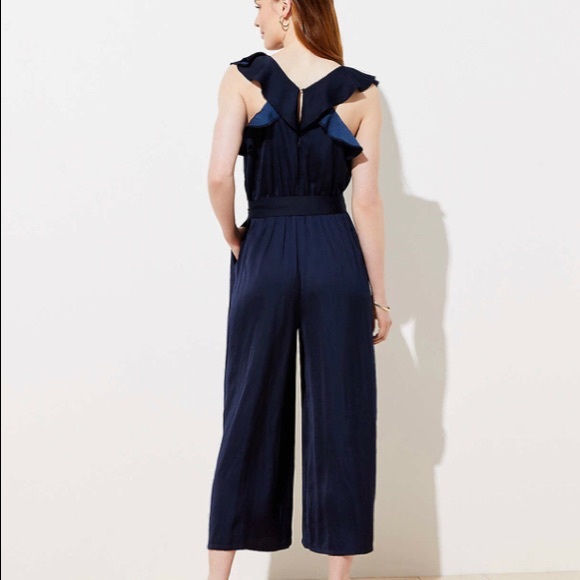 LOFT | Pants & Jumpsuits | Loft Womens Nwt Flutter Wide Leg Jumpsuit ...